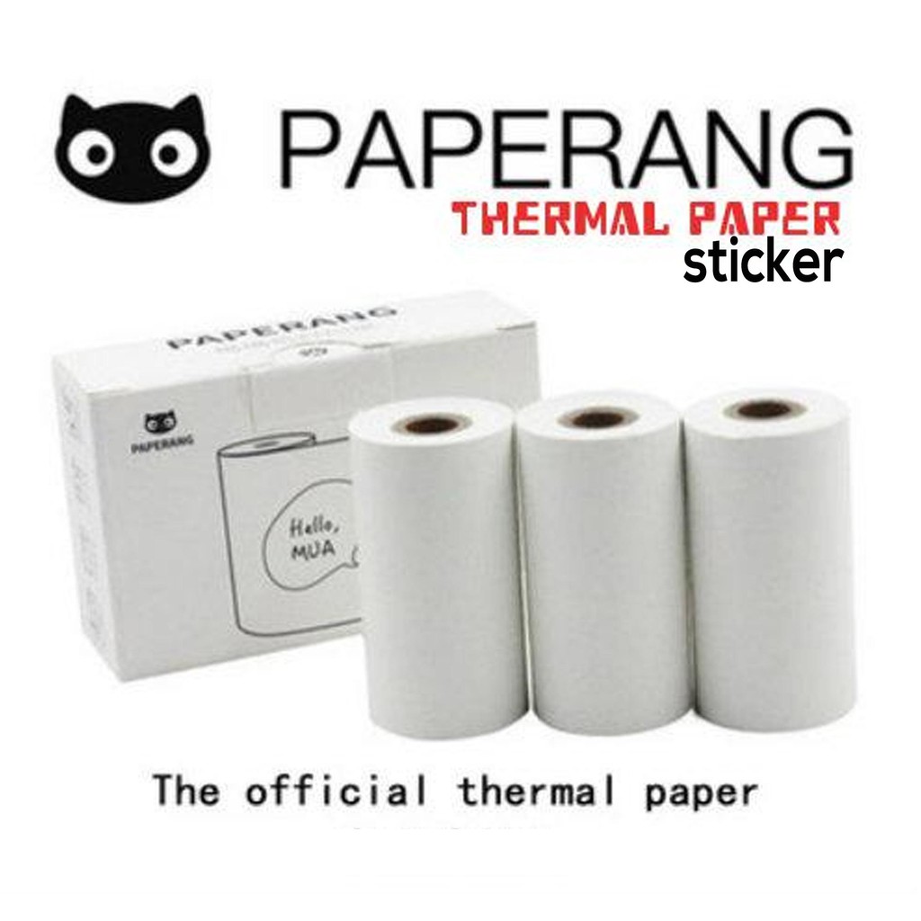 Paperang white and colored sticker thermal paper Peripage all types ...