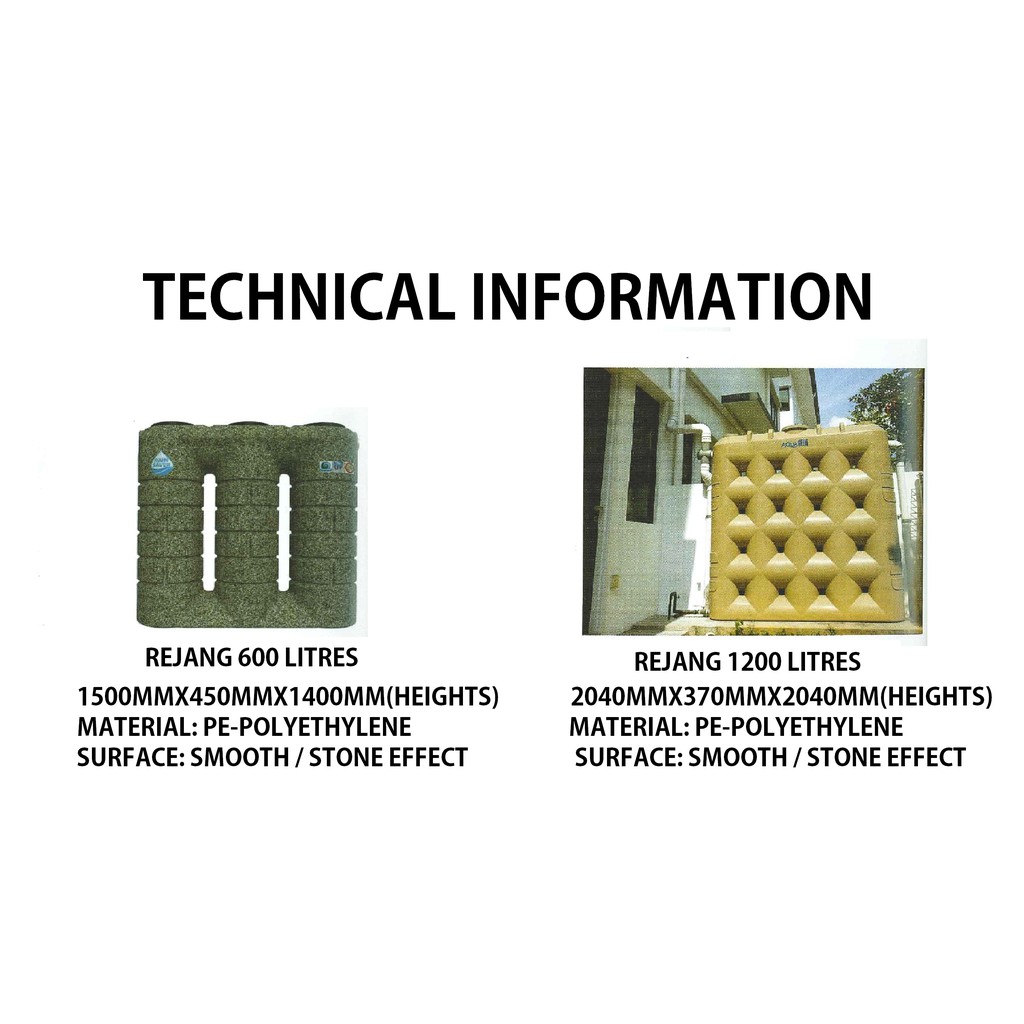 [TKM] BRAND WEIDA REJANG SERIES RAIN WATER HARVESTING TANK COLOUR ...