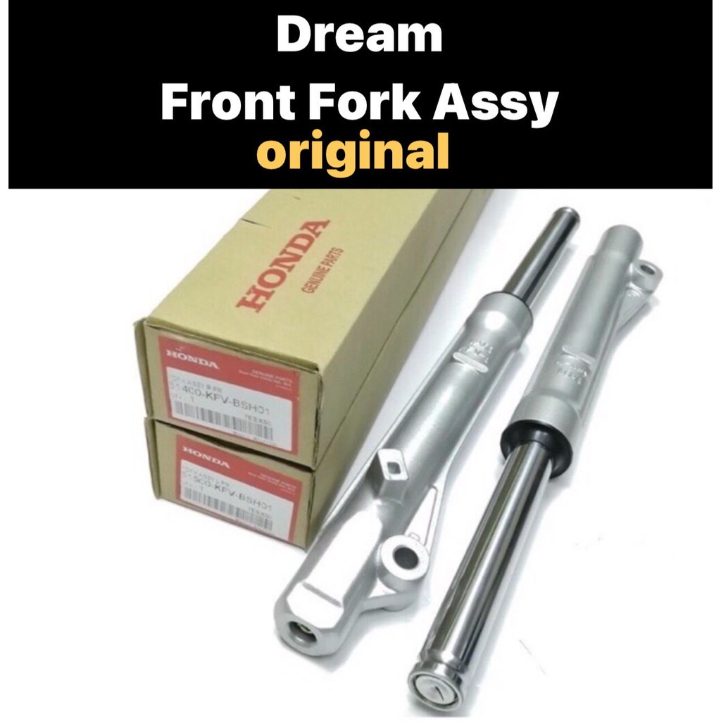HONDA WAVE100 EX5 DREAM FRONT FORK ASSY SET 100% ORIGINAL FORK DEPAN KIRI KANAN SET BATANG FORK ...