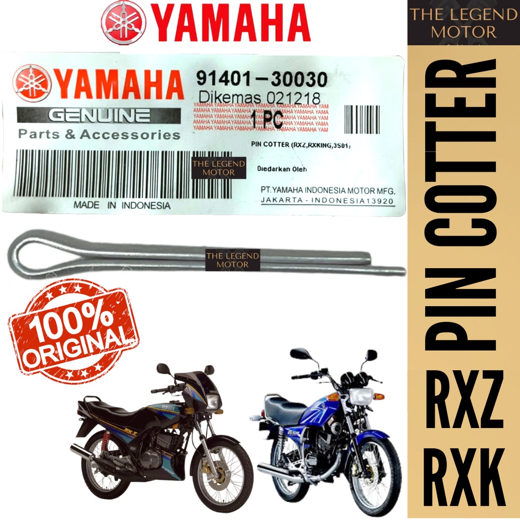 YAMAHA RXZ RXKING RXK PIN COTTER CASTLE NUT CLIP SHAFT SPLIT KLIP SAB ...