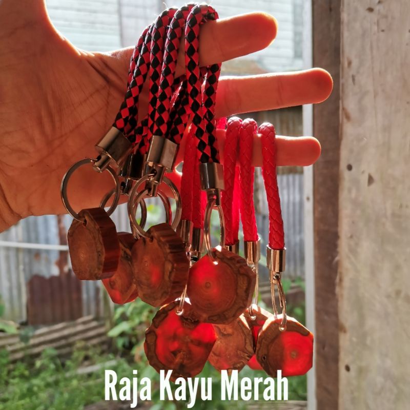 Keychains 4 Teras Kayu lokal Sarawak Borneo murah borong Wholesale ...