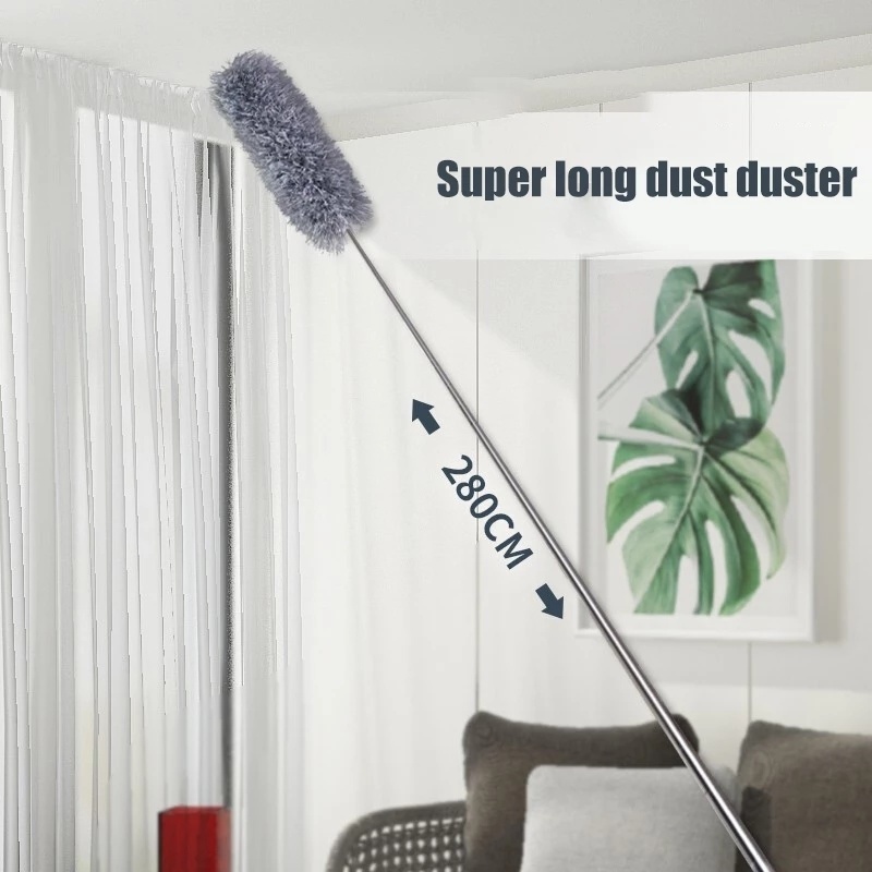 2.8M Telescopic Microfiber Duster For Cleaning Ceiling Fan Air ...