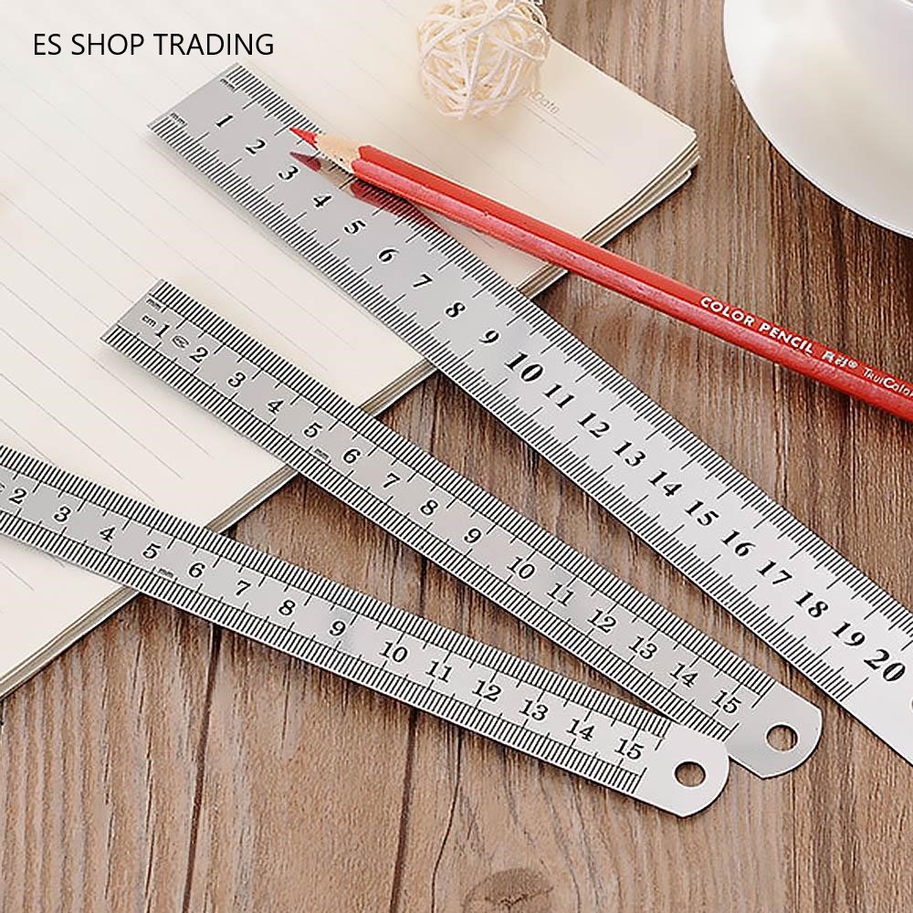 Stainless Steel Double Sided Ruler 15cm / 30cm / 50cm, L-Square 90 ...