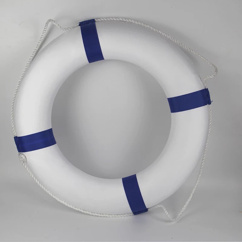 MARINE LIFE RING BUOY FOAM WHITE AND BLUE | Shopee Malaysia