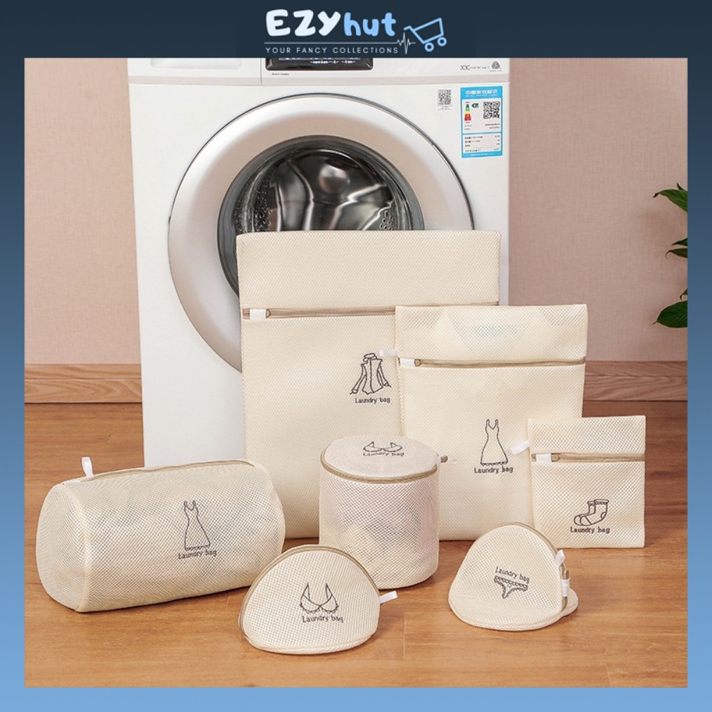 Double Layer Thicken Washing Laundry Bag High Quality Zipper Mesh Beg ...