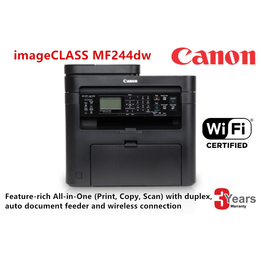 Canon imageCLASS MF244dw All-in-One (Print, Copy, Scan) with duplex ...
