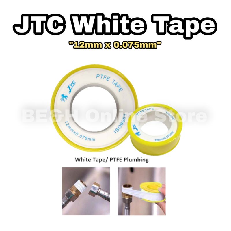 JTC White Tape THREAD SEAL TAPE Tape Paip Plumbing Plumber Tukang Baiki ...