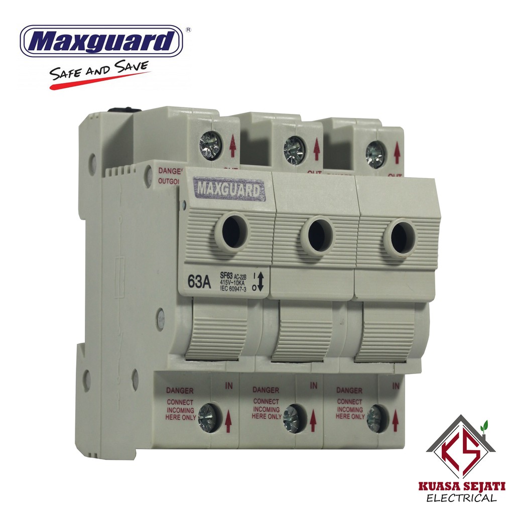 Maxguard 32A, 63A, 1Pole ~ 3Pole Switch Fuse | Shopee Malaysia