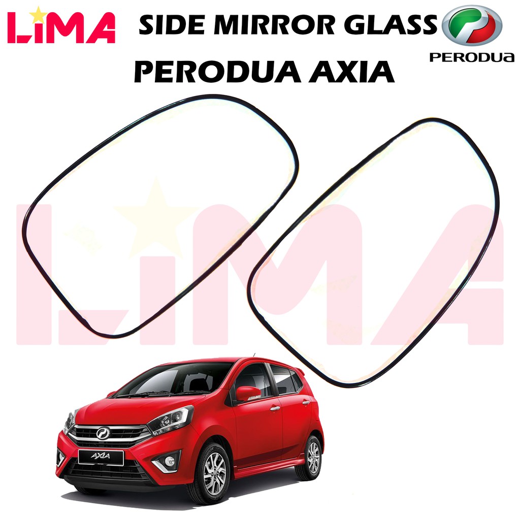 PERODUA AXIA SIDE MIRROR GLASS , RIGHT / LEFT SIDE *ORIGINAL* | Shopee ...