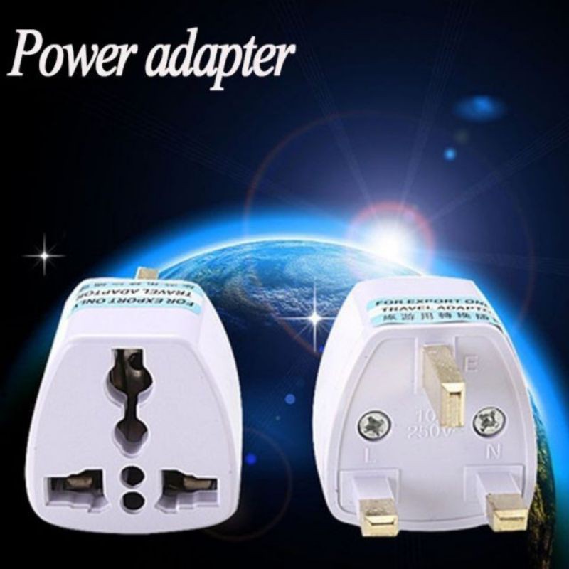 Universal 3 Pin Plug Socket Travel Adapter US EU CHINA To Malaysia UK ...