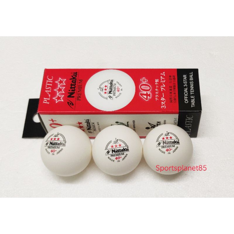 100% Genuine Nittaku Ball 3-Star Premium Table Tennis Ball Bola Ping ...
