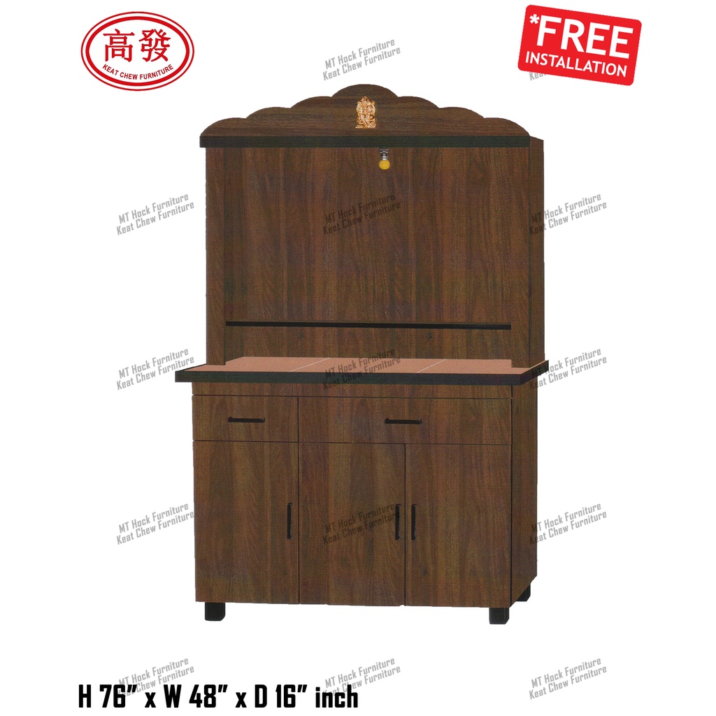 4FT Almari Sembahyang Indian Altar Prayers Cabinet Hindu Prayer Cabinet ...