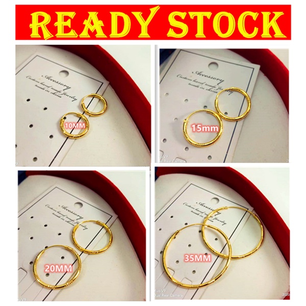B-42 Earring EarStuds Subang Telinga anting-anting Telinga Emas Korea ...
