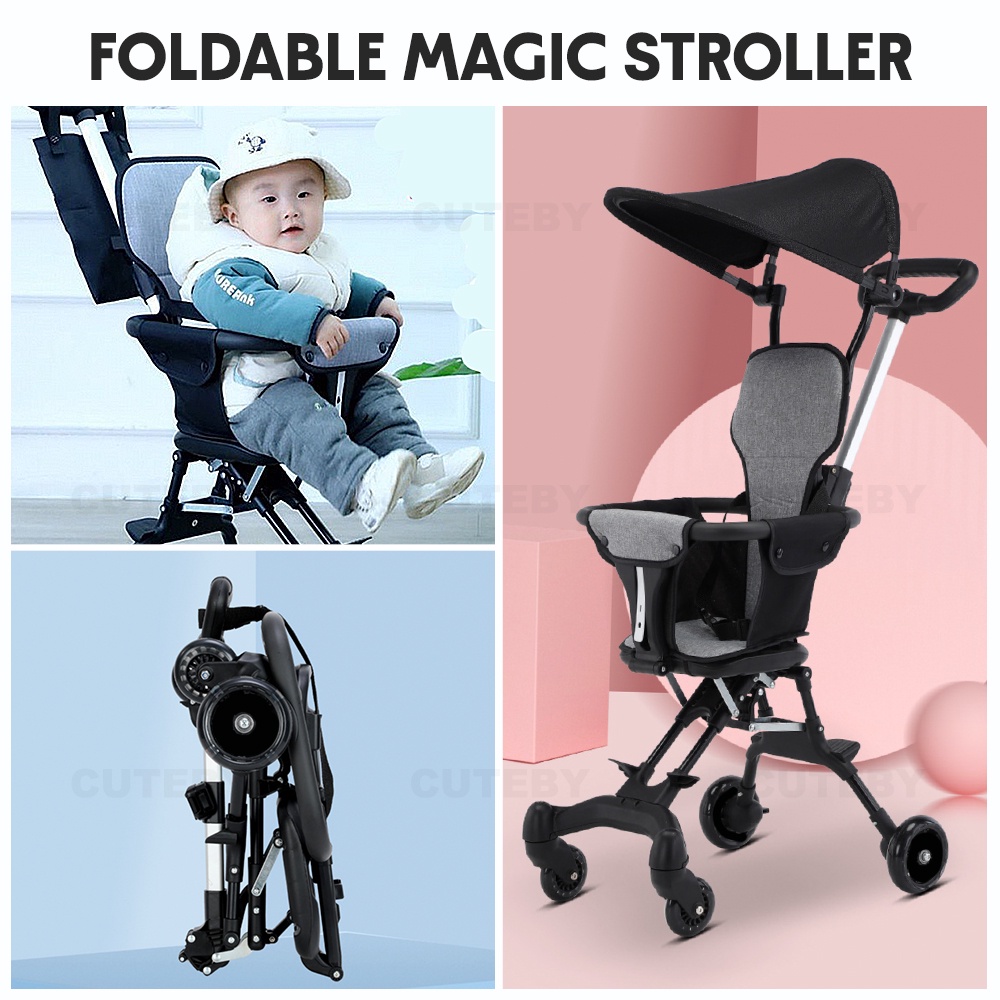 2 Way Facing Baby Stroller Magic stroller 4 wheels Ultra lightweight ...