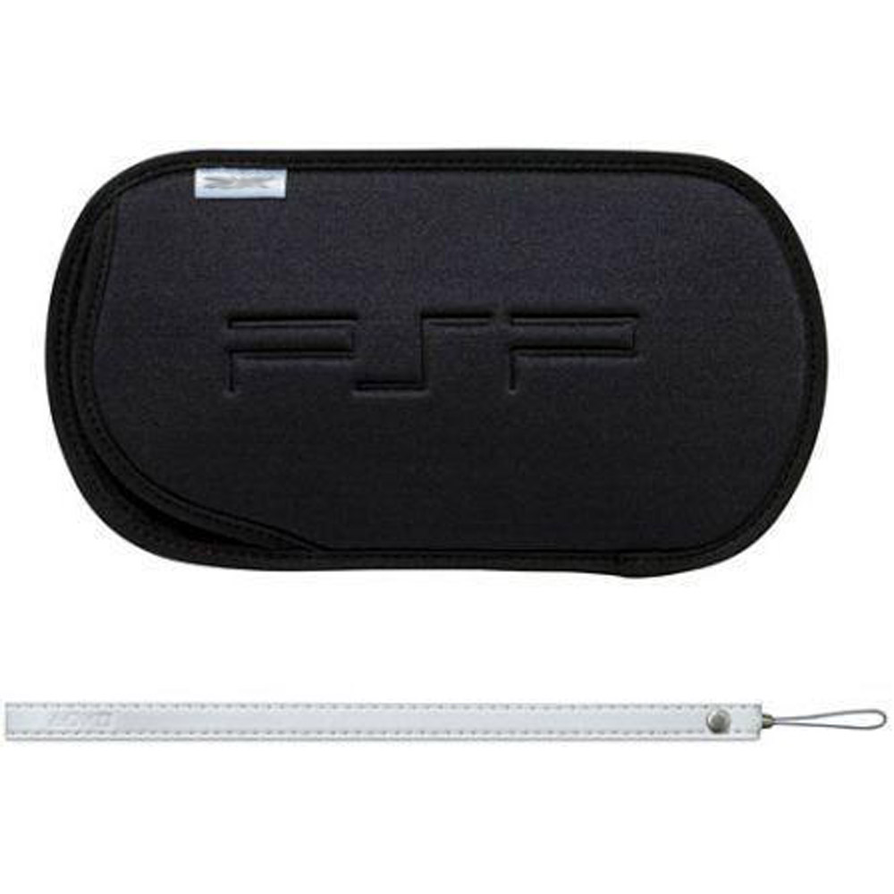 Protective Soft Bag Pouch Carry Case + Strap for Sony PSP 1000 2000 ...
