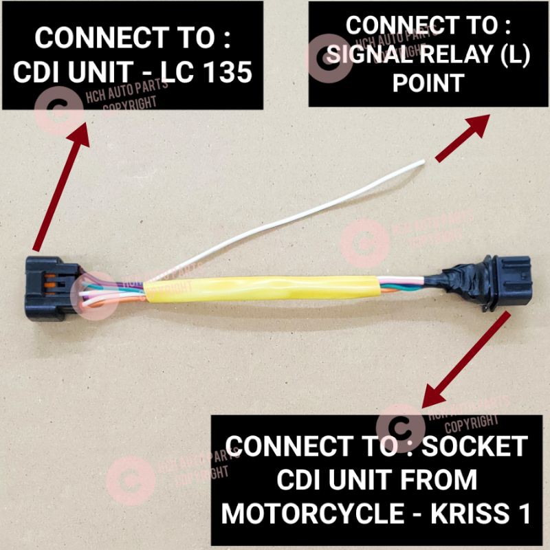 CDI CONVERTER SOCKET - LC 135 > PNP > KRISS 1/ KRISS 110 (6 PIN ...