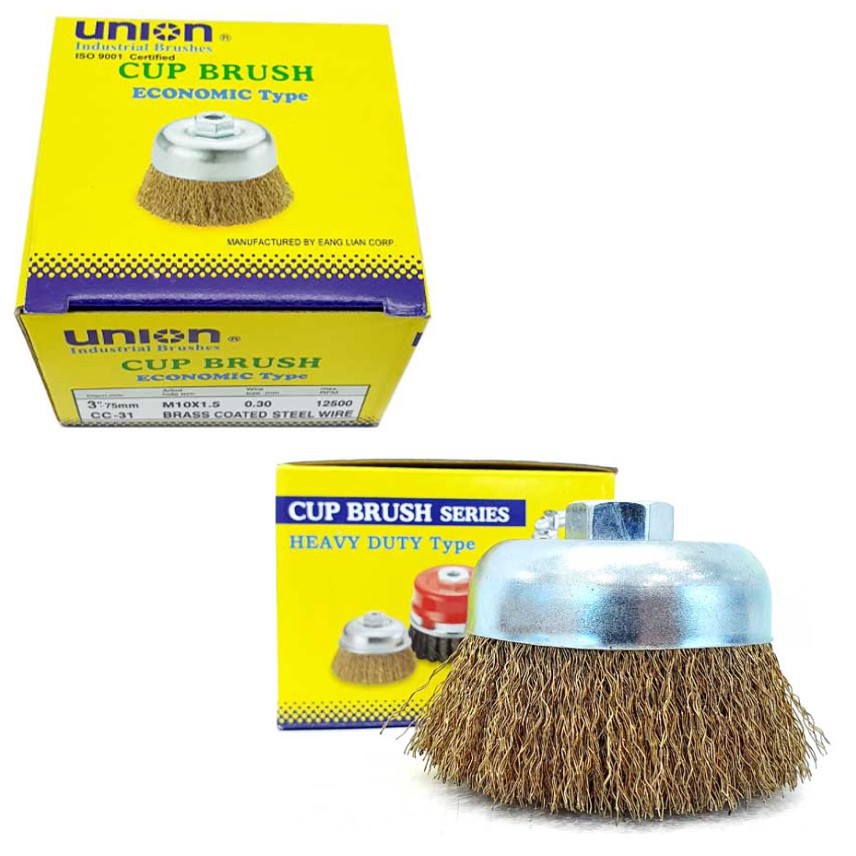 3" M10x1.5MM UNION WIRE WHEEL CUP BRUSH COPPER FOR ANGLE GRINDER CC31 ...