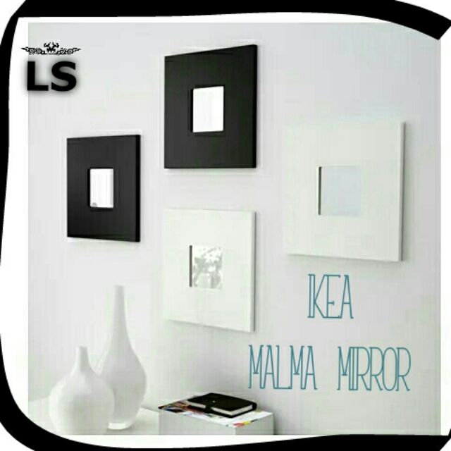 IKEA MALMA WHITE & BLACK 26CM X 26CM | Shopee Malaysia