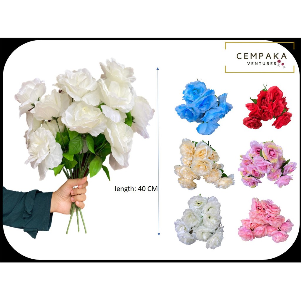 Artificial Rose 5,7&9 Big Heads Rose Budget for Wedding Home Decor ...