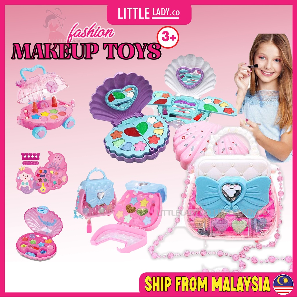 Makeup Toys Pretend Play Make Up Set Kids Cosmetic Set Girls Princess ...