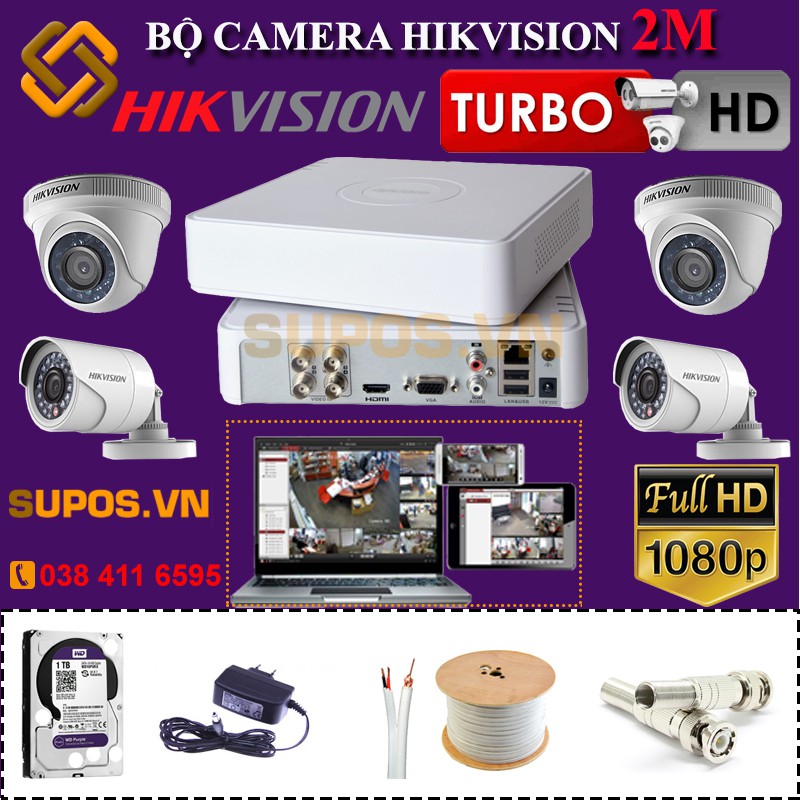 Hikvision 2M CAMERA SET (1080P) | Shopee Malaysia