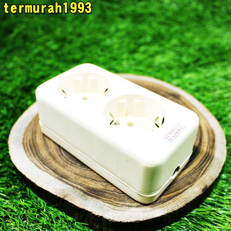 Power Socket 2 Hole Brand Asaber Sni Socket | Terminal Listrik Colokan ...