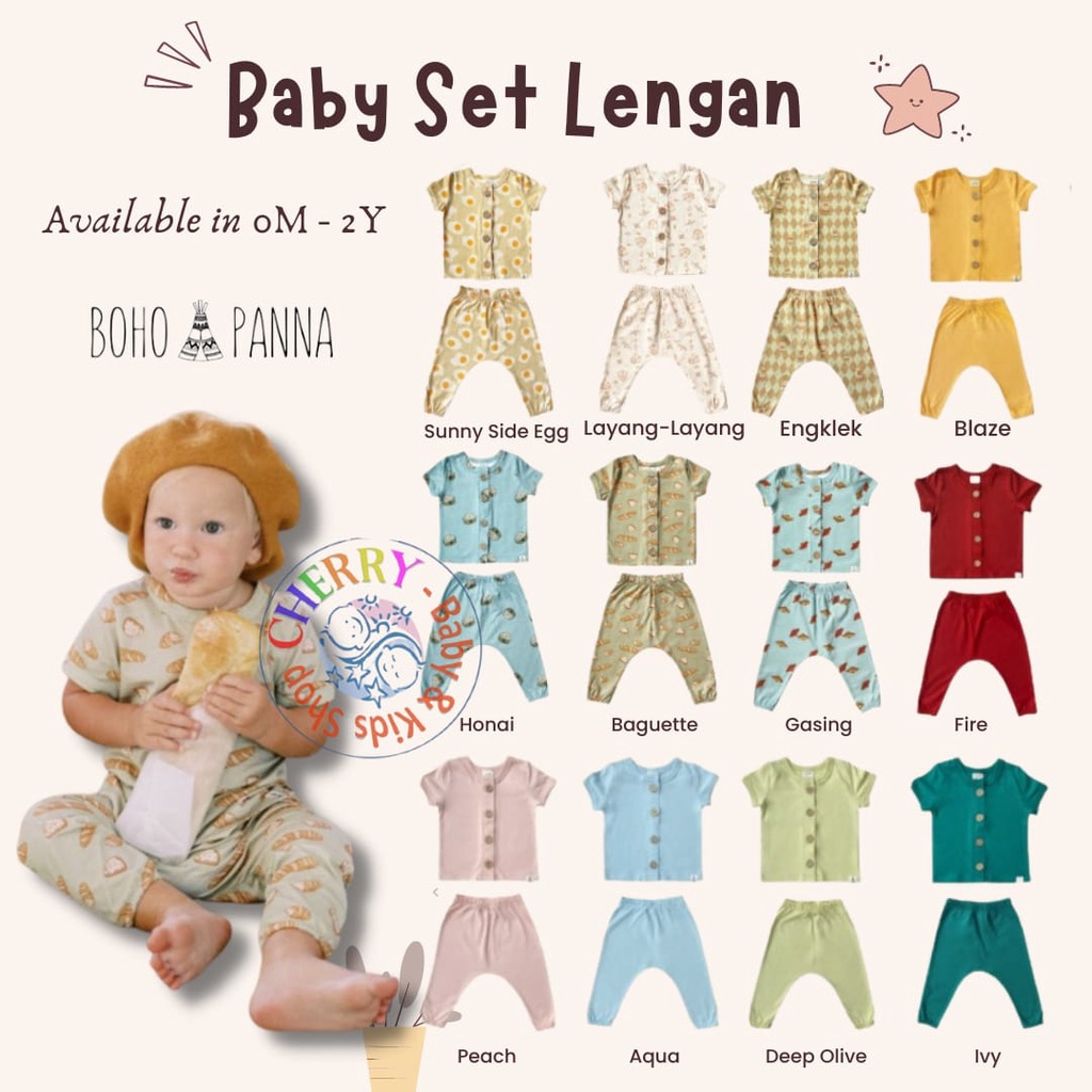 New!! Baby Set Sleep 0-2 Years NEW MOTIF 100% Cotton Adem CBKS | Shopee ...