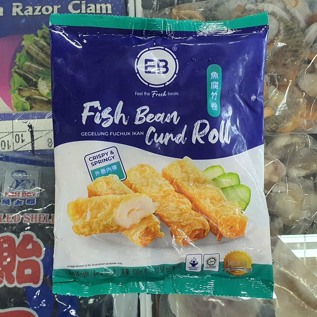 EB Premium Fish Bean Curd Roll 23pc. 300g Frozen Fish Beancurd roll Halal | Shopee Malaysia