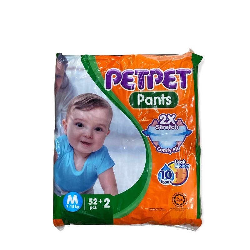 Petpet Baby Diapers Tape / Pants - S,M,L,XL,XXL ( 3 Packs ) | Shopee ...