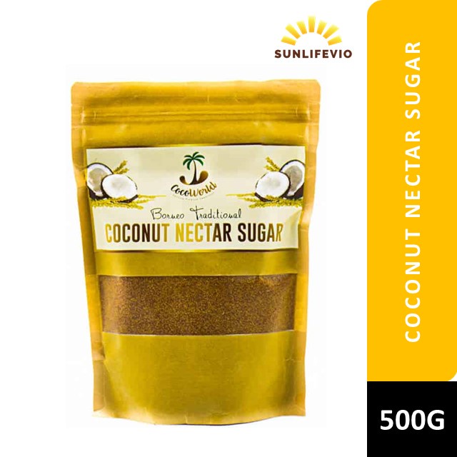 COCOWORLD BORNEO TRADITIONAL COCONUT NECTAR SUGAR 500GM | Shopee Malaysia