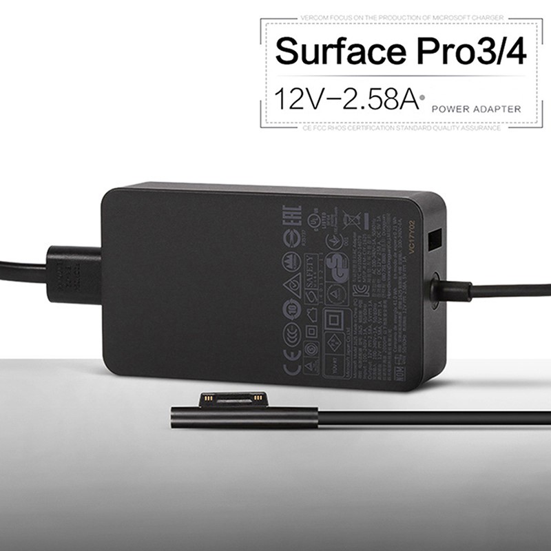 Surface Power Supply Adapter 36W 12V 2.58A for Microsoft Surface Pro 3 ...