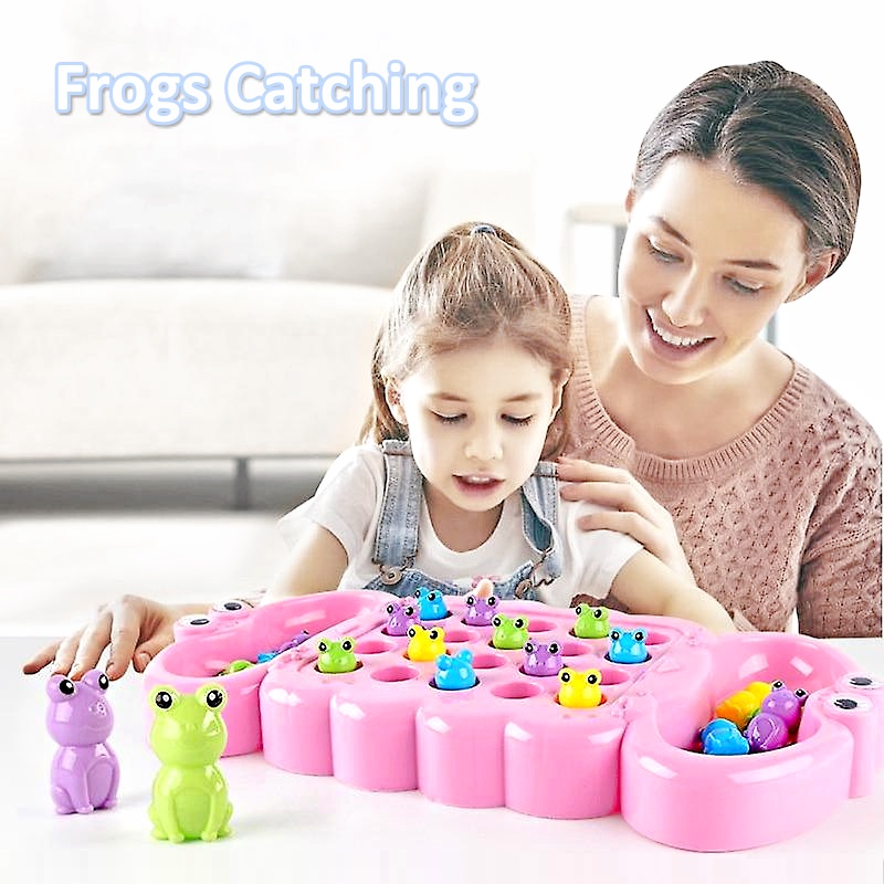 Catch Frogs Catching Toy with Pair Hammer Beat Catcher Parent Child ...