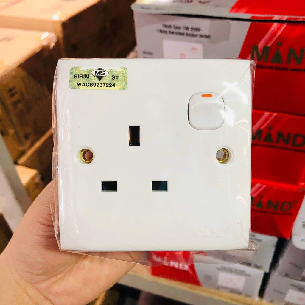 MIND Switch Socket 13A 15A 1G 2G 3G 5G Water Heater Switches With Neon ...