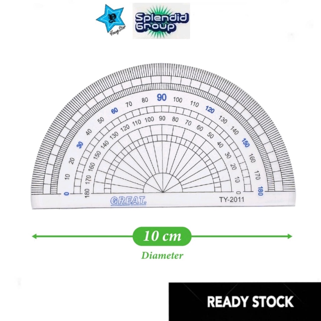 Little Frog 180 PROTRACTOR RULER (Ty-2011) | Shopee Malaysia