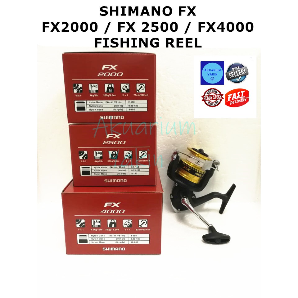 SHIMANO FX NEW MODEL 2019 FX2000 / FX2500 / FX2500HG / FXC3000 / FX4000 FISHING REEL | Shopee ...