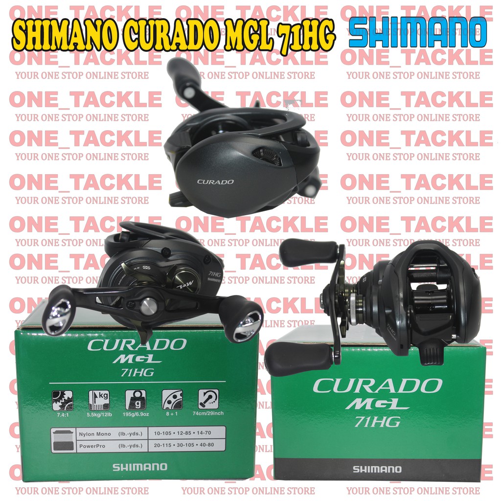 20' Shimano Curado 301 / Curado MGL 71HG/71XG Baitcasting reel | Shopee ...