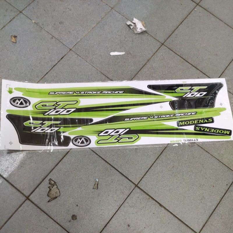 Stiker sticker body stripe cover set (1) modenas ct100 ct 100 | Shopee ...