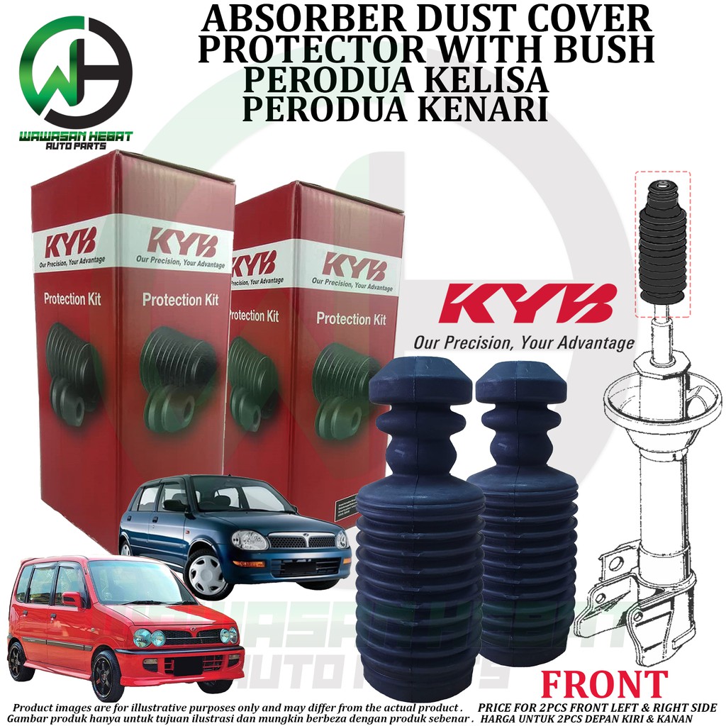 Perodua Kelisa & Kenari Front Absorber Dust Cover Protection Kit KYB ...
