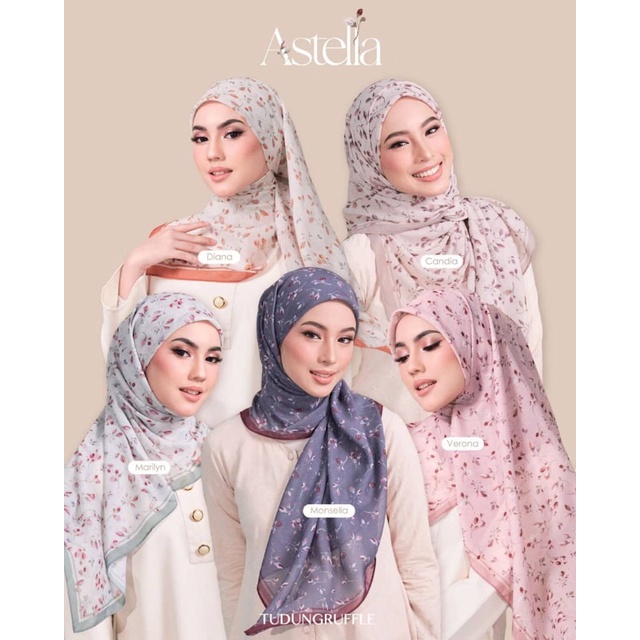 Astella by TudungRuffle (bawal printed) | Shopee Malaysia