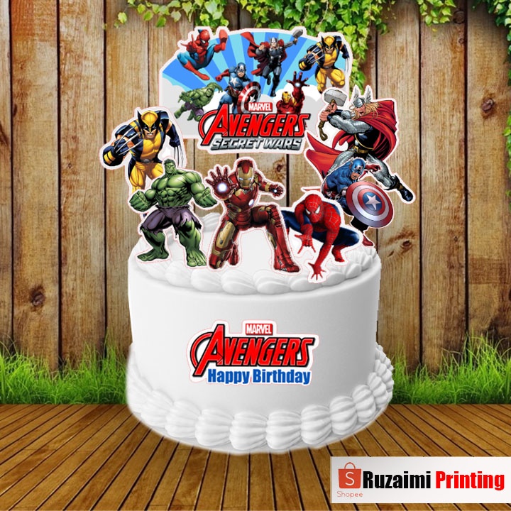 Avangers Cake Topper 002 | Shopee Malaysia
