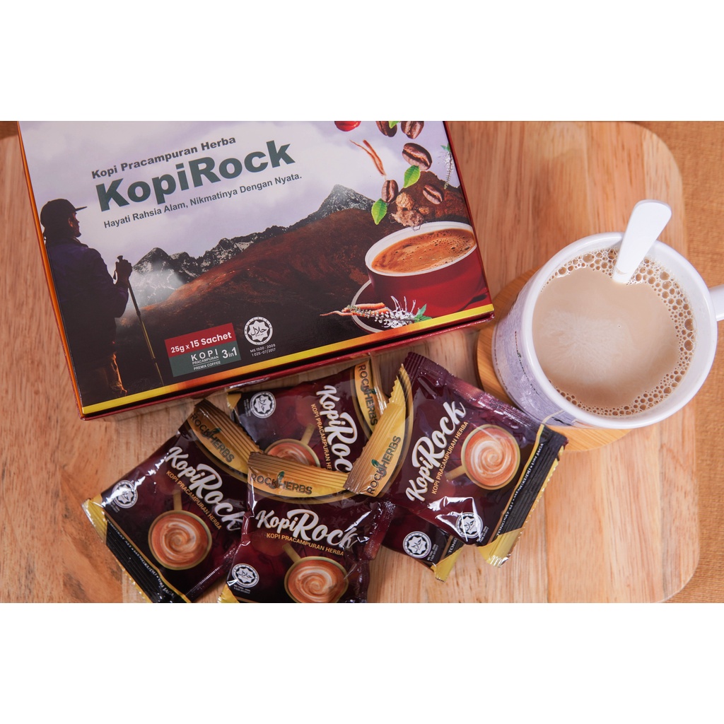 ALIRAN DARAH LANCAR KOPI ROCK [1 KOTAK] Kopi Herba Booster Tenaga ...