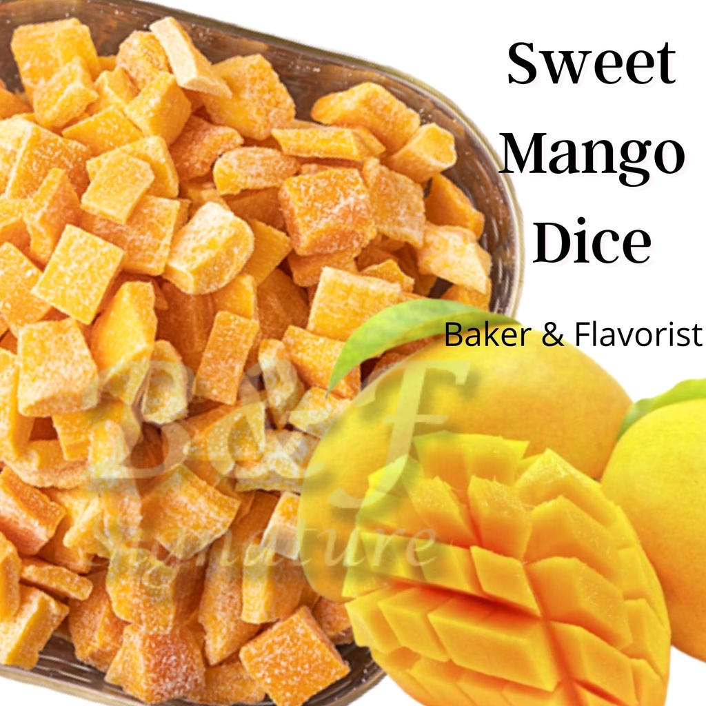 Candied Mango Granular 250g 芒果脯颗粒 Dried Candied Mango Peel Cube Diced ...