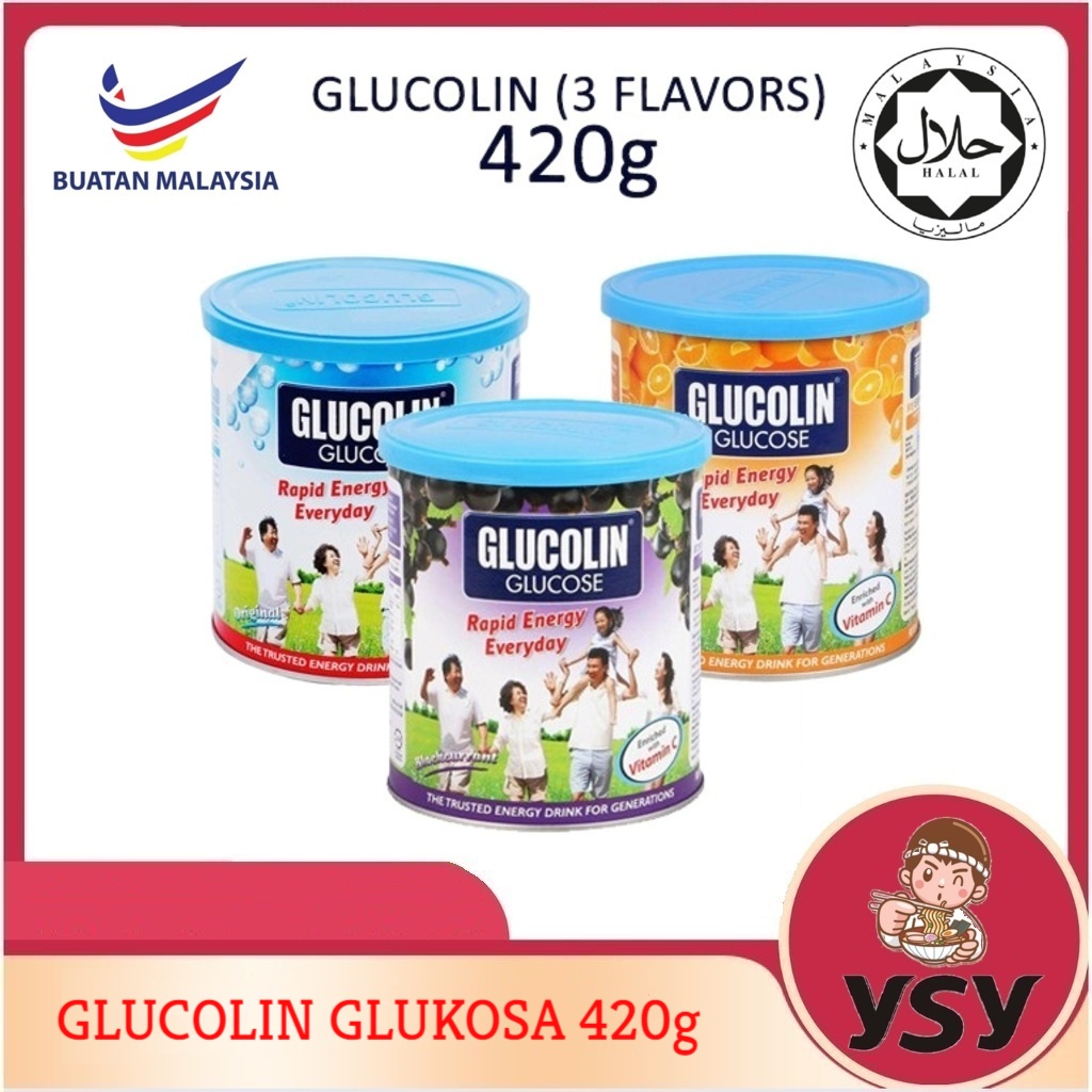 EXP: 2026 Glucolin Glukosa 420g Asli Blackcurrent 420g ENRICHED WITH ...