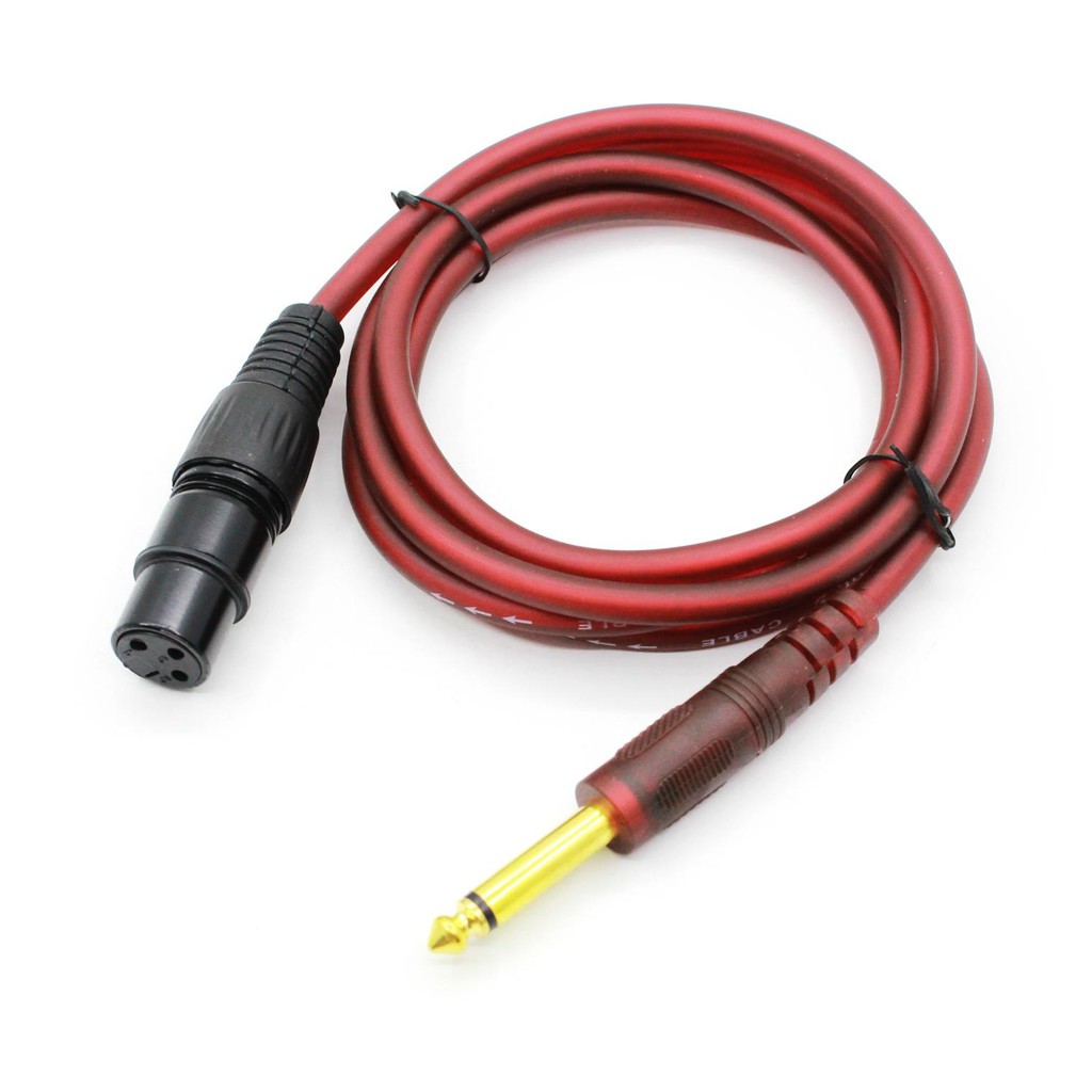 【1.5M/3M/5M/10M】6.35mm male to XLR male/female Microphone Cable Audio ...