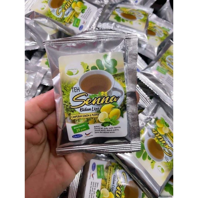Teh Senna Bidan Liza Campuran Lemon & PUDINA 1 sachet SLIMMING TEA ...