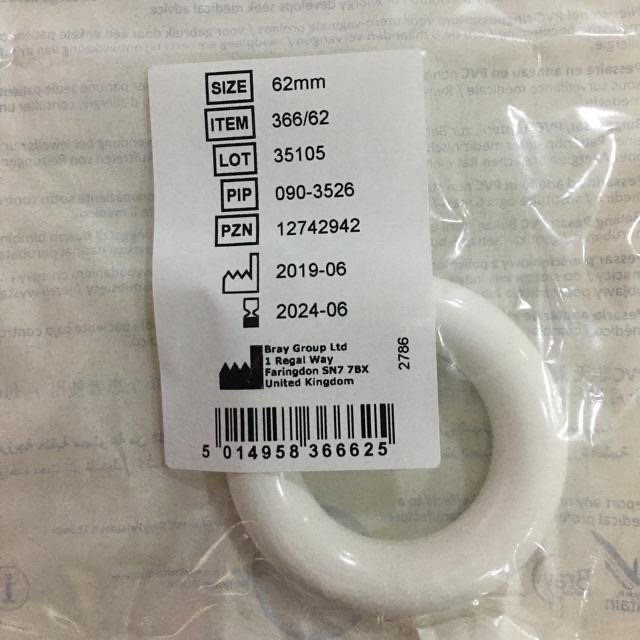 Portia UK | Vaginal Ring Pessary | PVC Vinyl | For Uterus Prolapse | Available In 16 Sizes ...