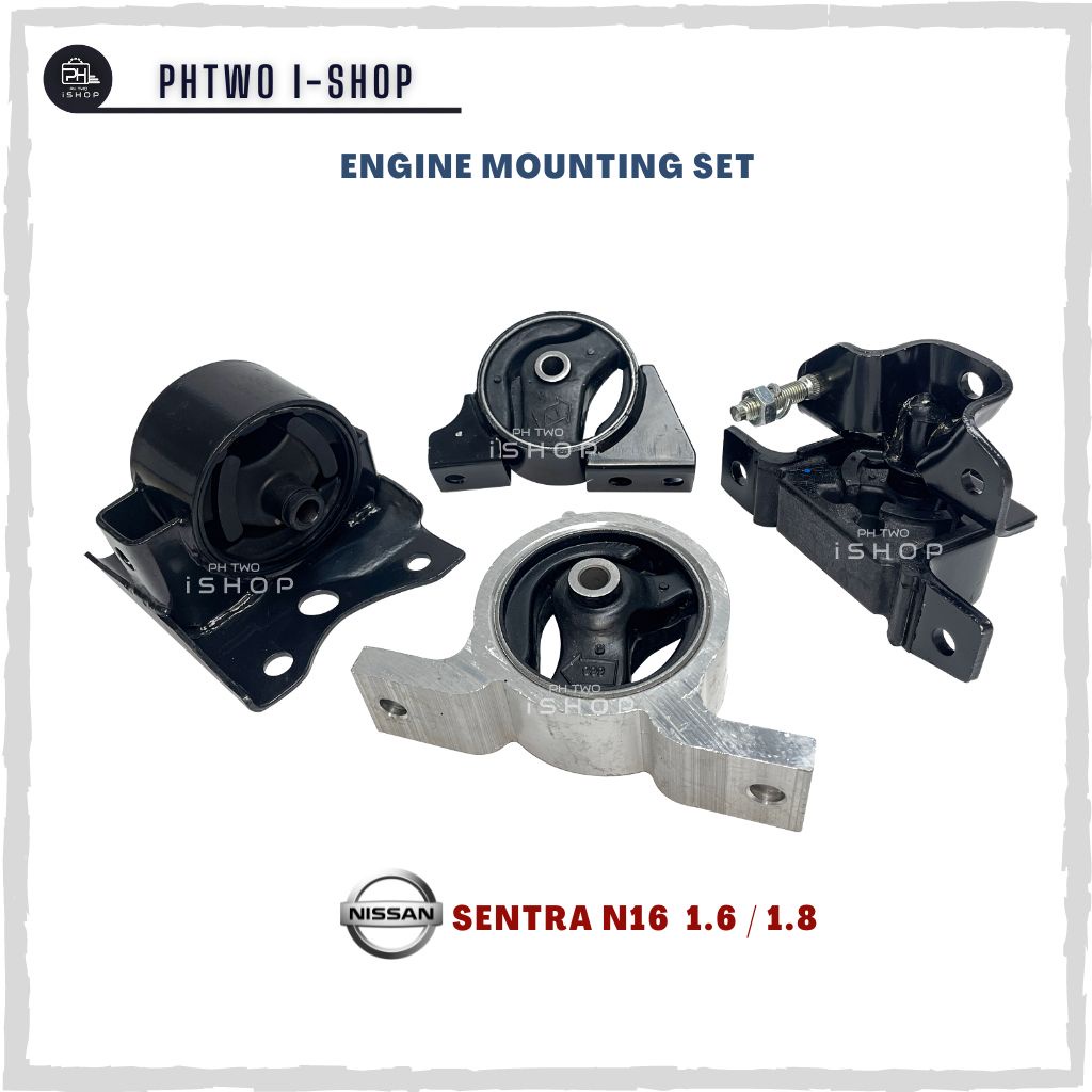 ENGINE MOUNTING SET - NISSAN SENTRA N16 1.6 / 1.8 (2000-2007) (1 SET ...