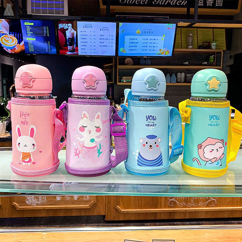 Thermos cup Water Flasks Water Bottles 700ml cute children cartoon ...