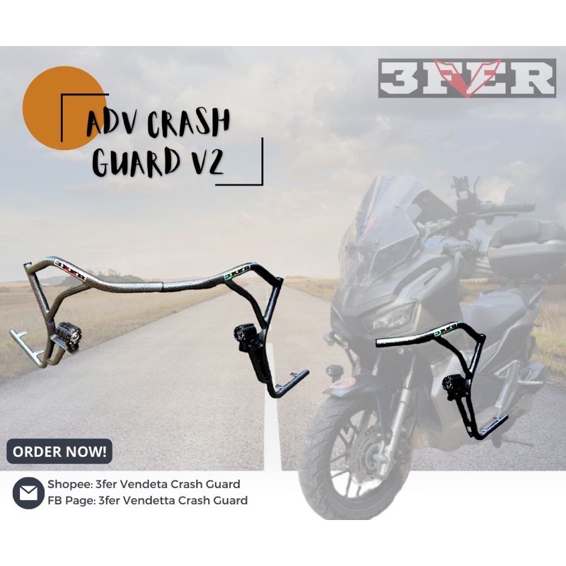 HONDA ADV CRASH GUARD IN POWDER COATED | Shopee Malaysia