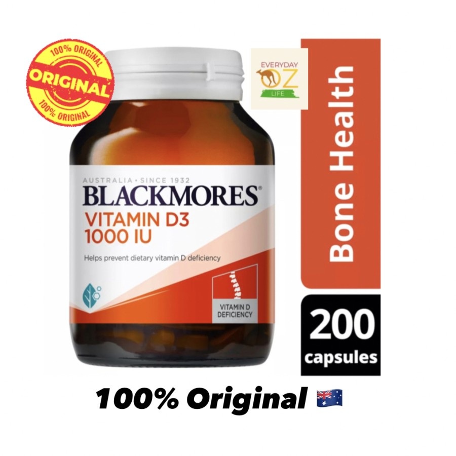 Blackmores Vitamin D3 1000 iu 200 Tablet VIT D3 Original Australia | Shopee Malaysia